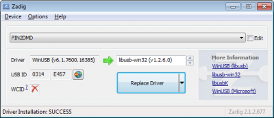 Installation – Pin2Dmd